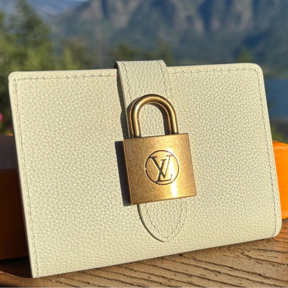 L V | Bags | Lv Cream Low Key Compact Wallet Read Description | Poshmark